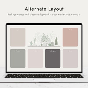 Desktop Wallpaper Organizer Editable + Folder Icons | Minimalist ...