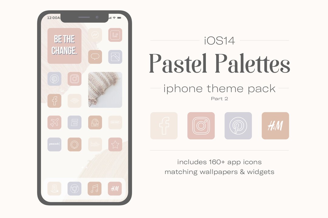 Pastel Ios App Icons – iPhone Theme, Wallpapers & Widgets (digital ...