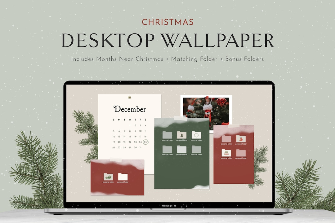 Christmas Desktop Wallpaper Organizer | Includes Folders | September ...