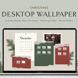 Christmas Desktop Wallpaper Organizer | Includes Folders | September ...