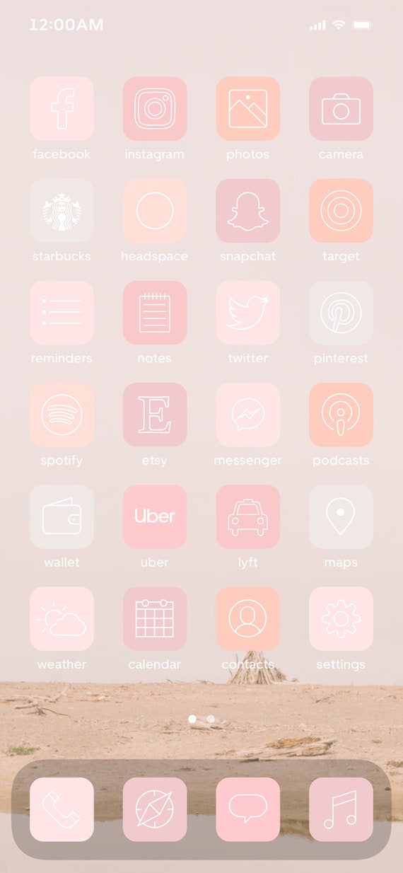 Pink Facetime Icon