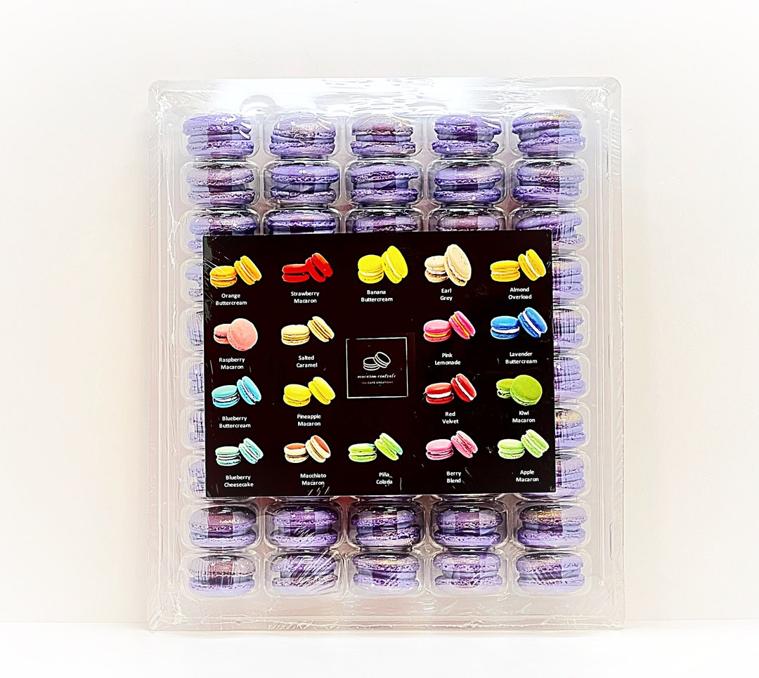 50 Pack the Neptune ( Blueberry Pudding Buttercream) | French Macaron ...