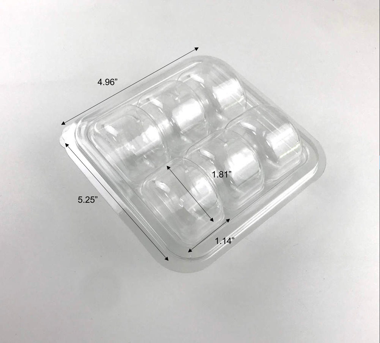 6 Pack Macaron Clamshell PET | Etsy