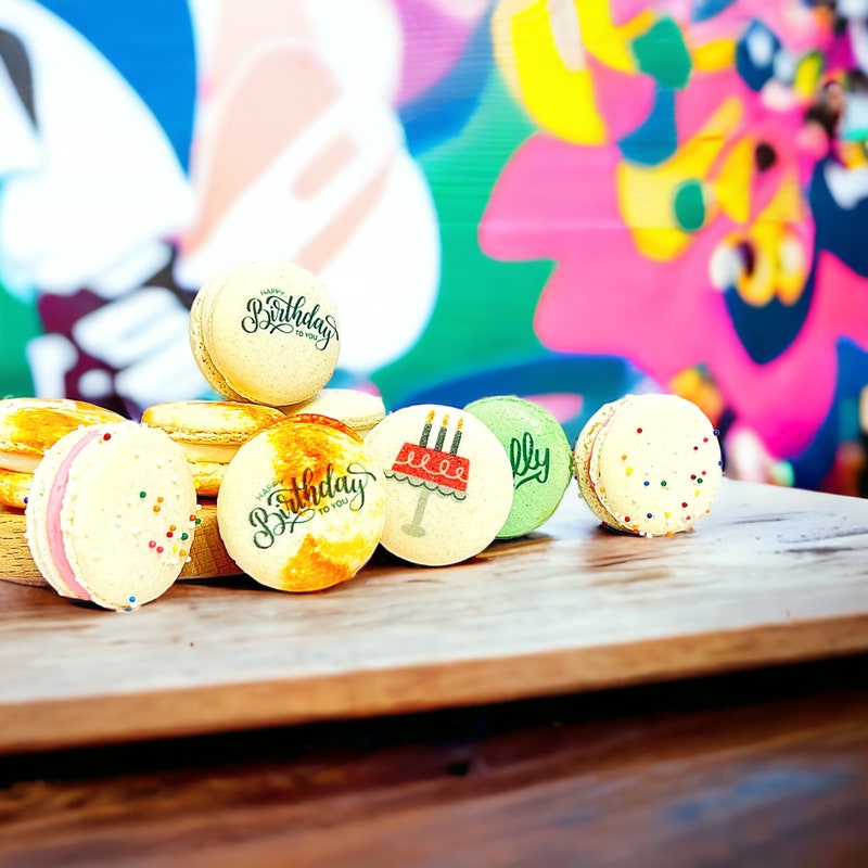 Custom Macarons Birthday - Etsy