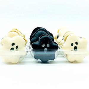 Dark Chocolate Buttercream Ghost Macarons | Available in 6, 12 or 24 ...