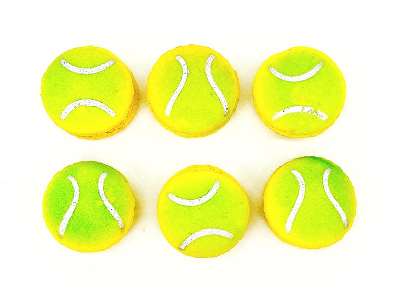 Tennis Ball French Macarons | Available in 12 and 24 Pack - Etsy