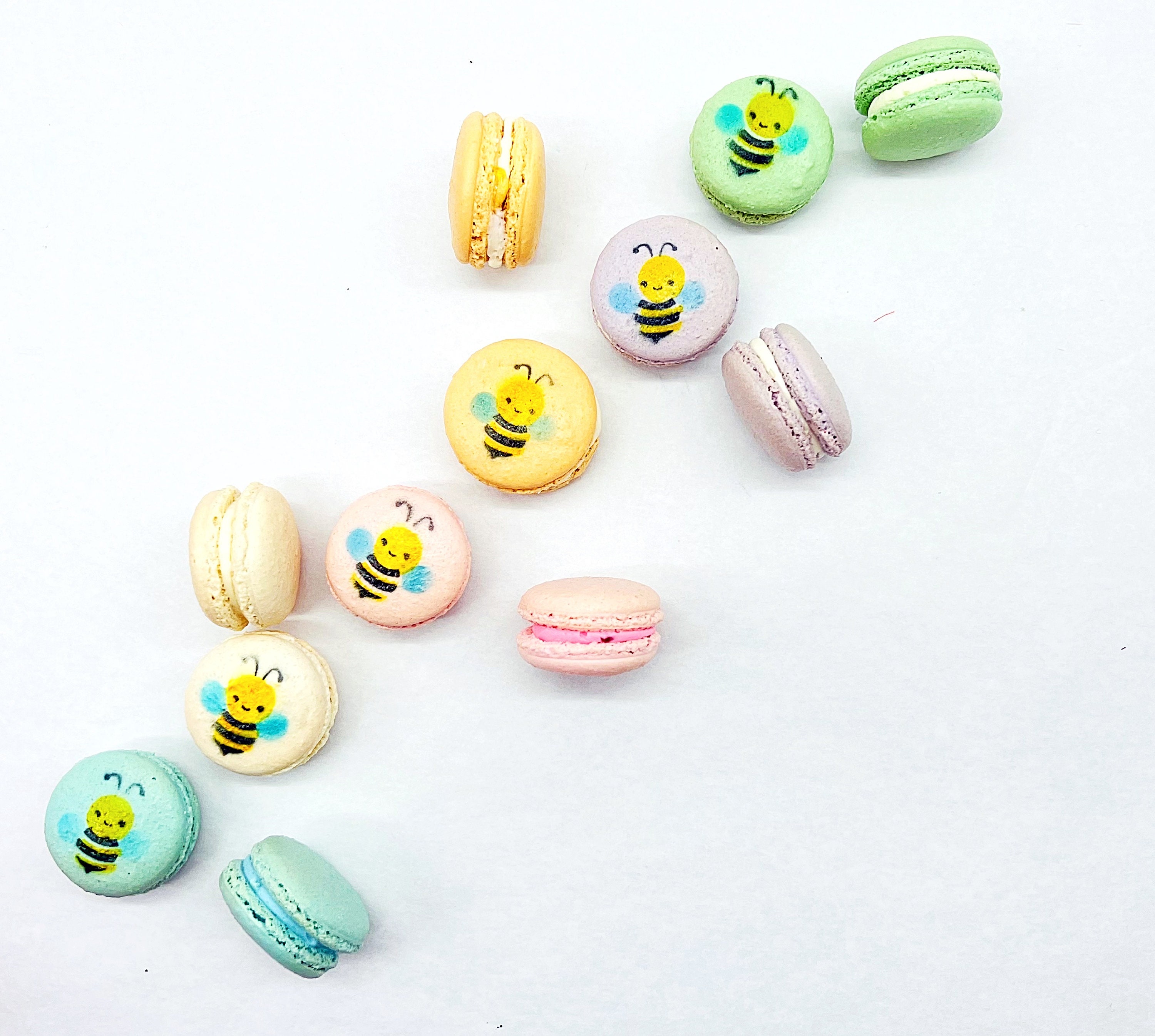 Baby Bee French Macarons Available in 6 12 & 24 Pack - Etsy