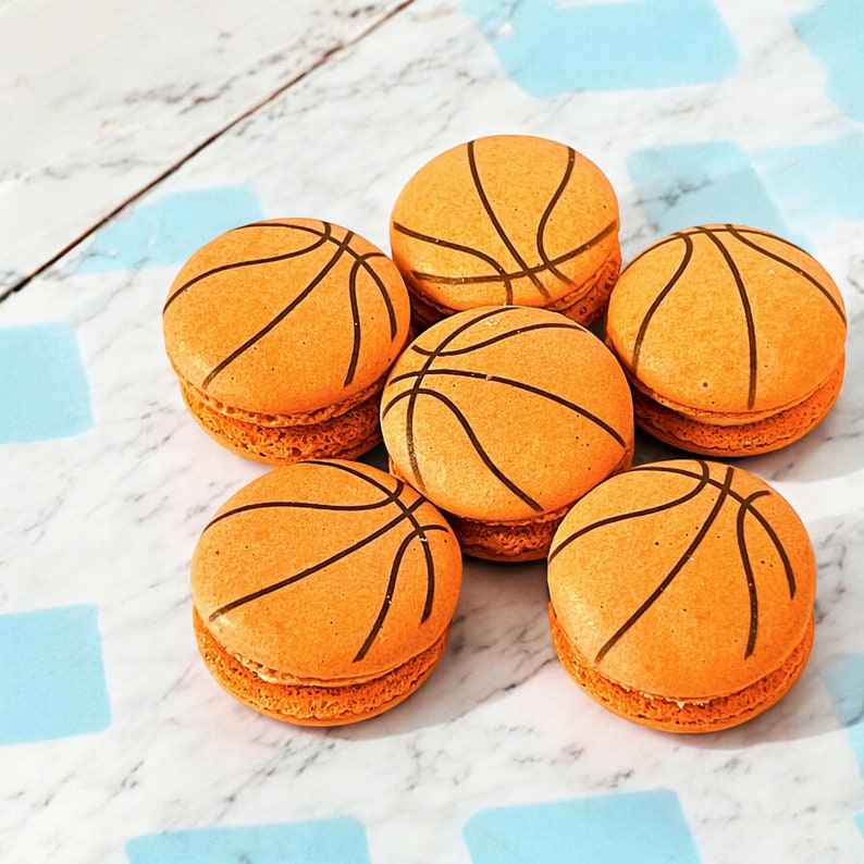 Customizable Basketball-themed French Macarons – Pick Your Favorite ...