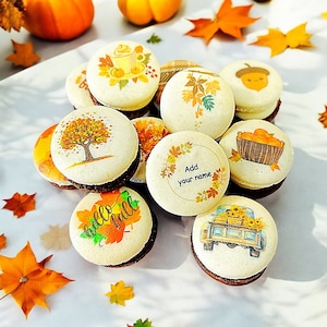 Harvest Dreams Collection | Cocoa Harvest Delight French Macarons - Etsy