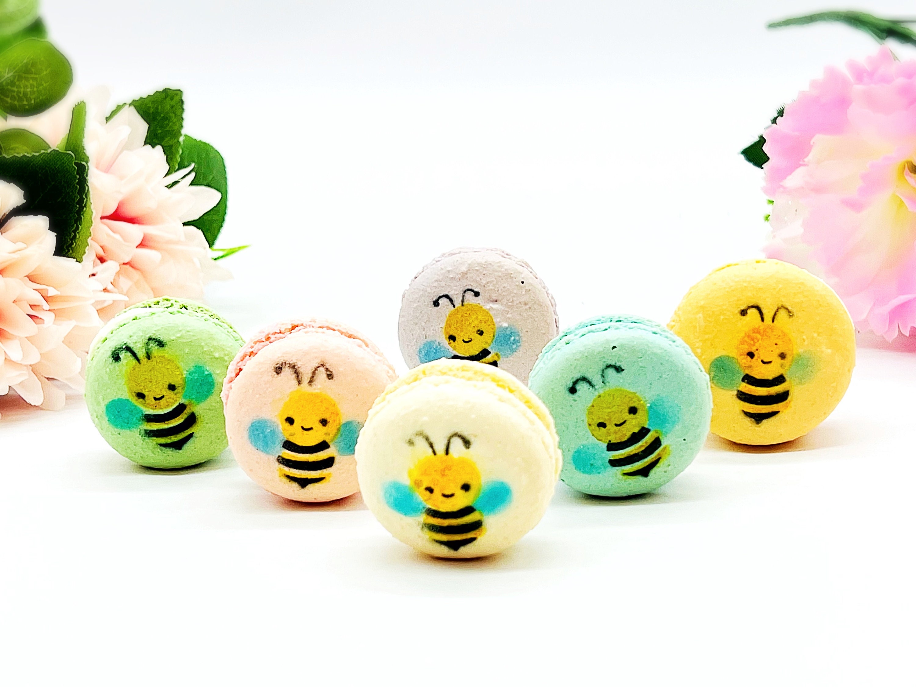 Baby Bee French Macarons Available in 6 12 & 24 Pack - Etsy
