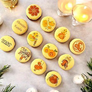 Lunar New Year Macaron Gift Box – Customizable Flavors, Elegant ...