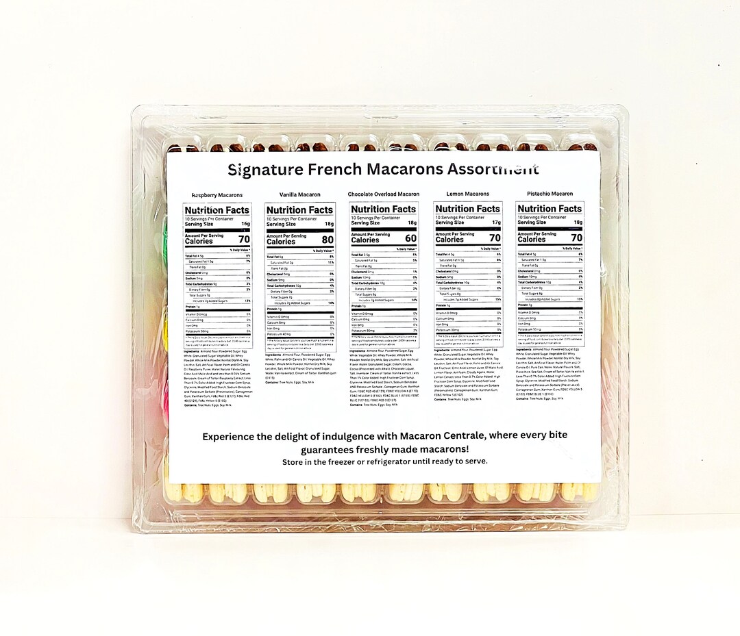 50 Pack Signature French Macarons Assortment - Etsy