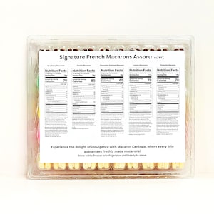 50 Pack Signature French Macarons Assortment - Etsy