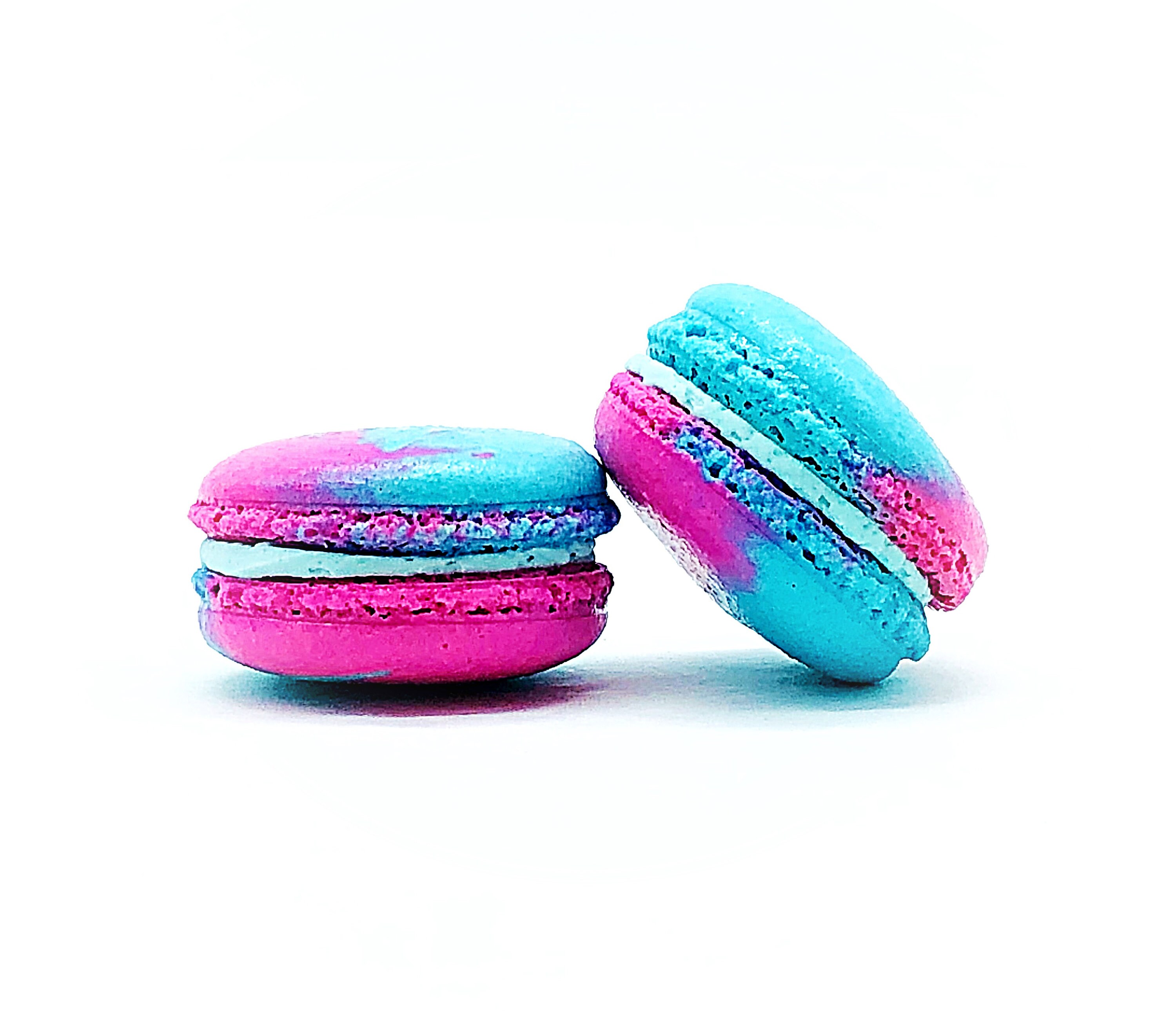 6 Pack Blue Raspberry French Macarons - Etsy
