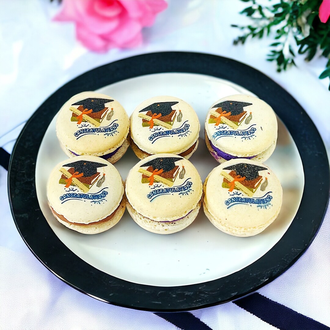 Celebrate Graduation: Congratulation French Macarons | Available in 6 ...