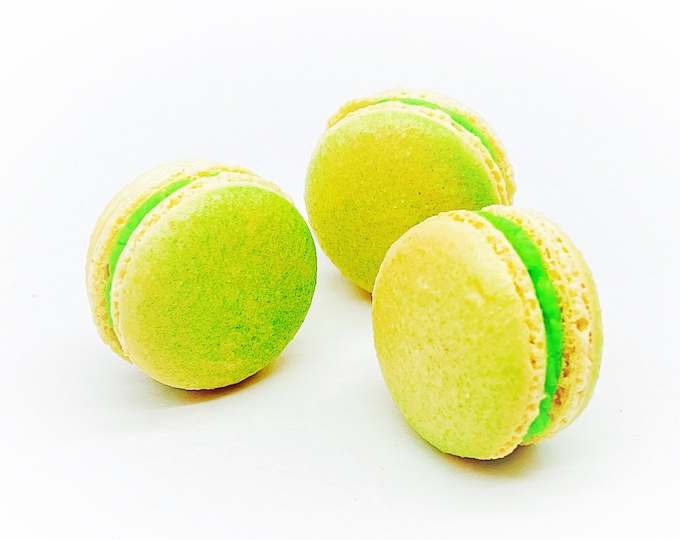 6 Pack Blue Raspberry French Macarons - Etsy