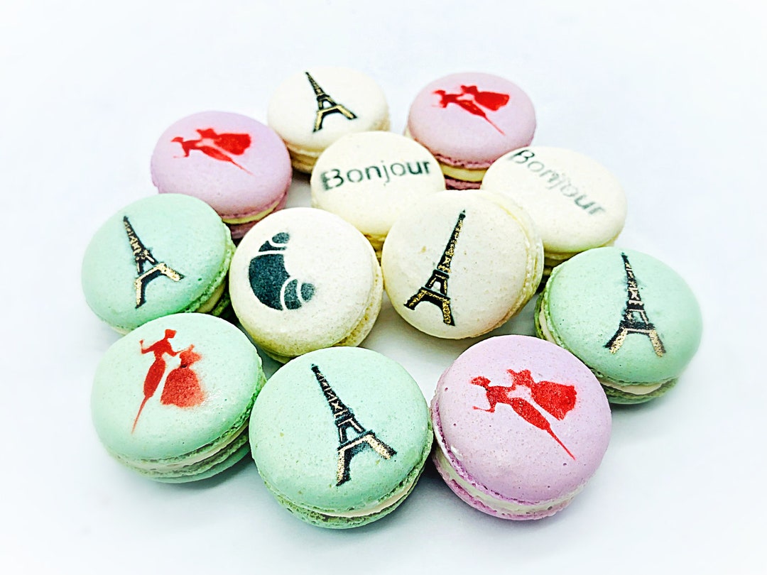Bonjour De Paris Macaron Set | Ideal for Celebratory Events. - Etsy
