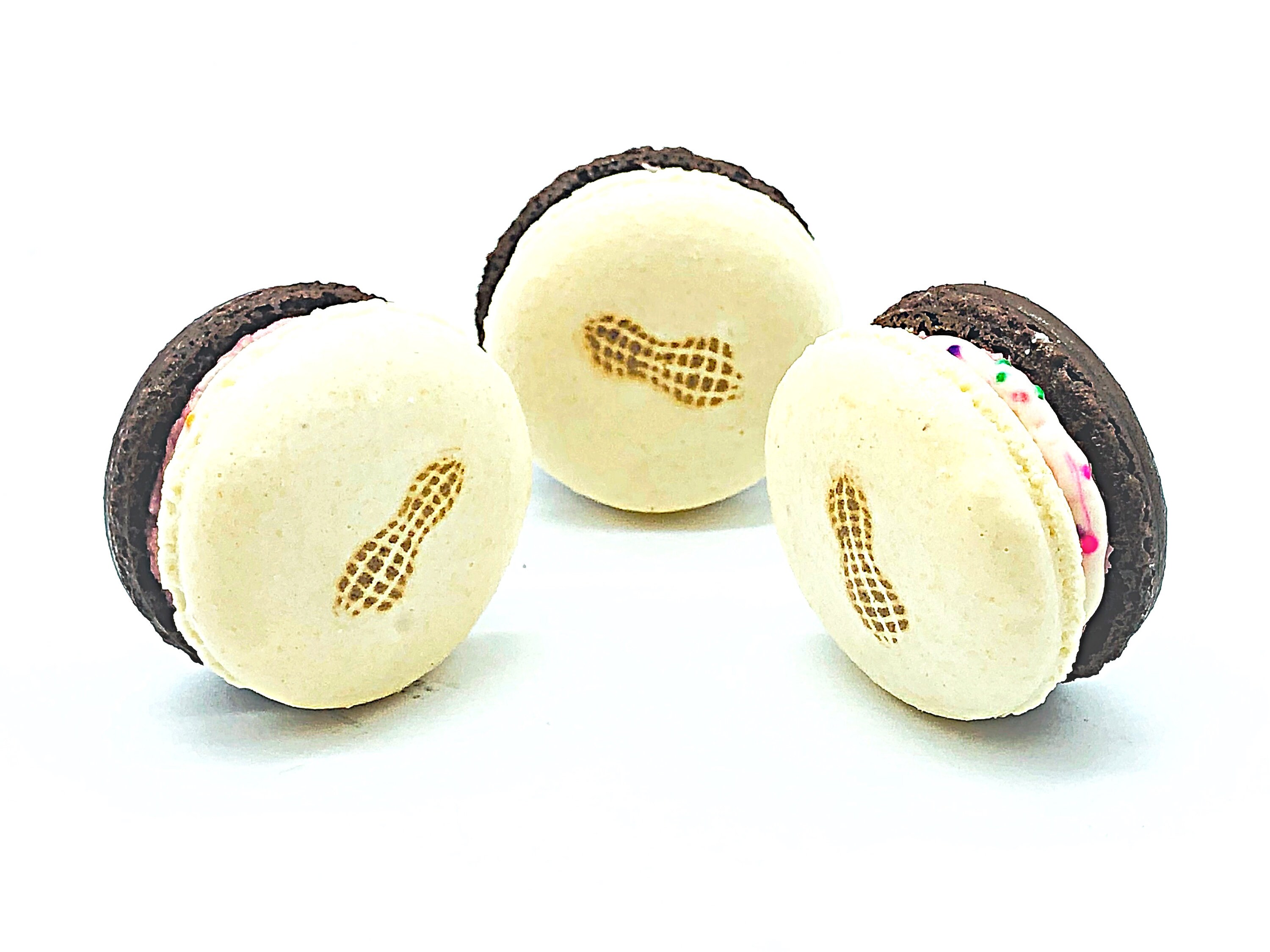 6 Pack Peanut Sundae French Macarons - Etsy