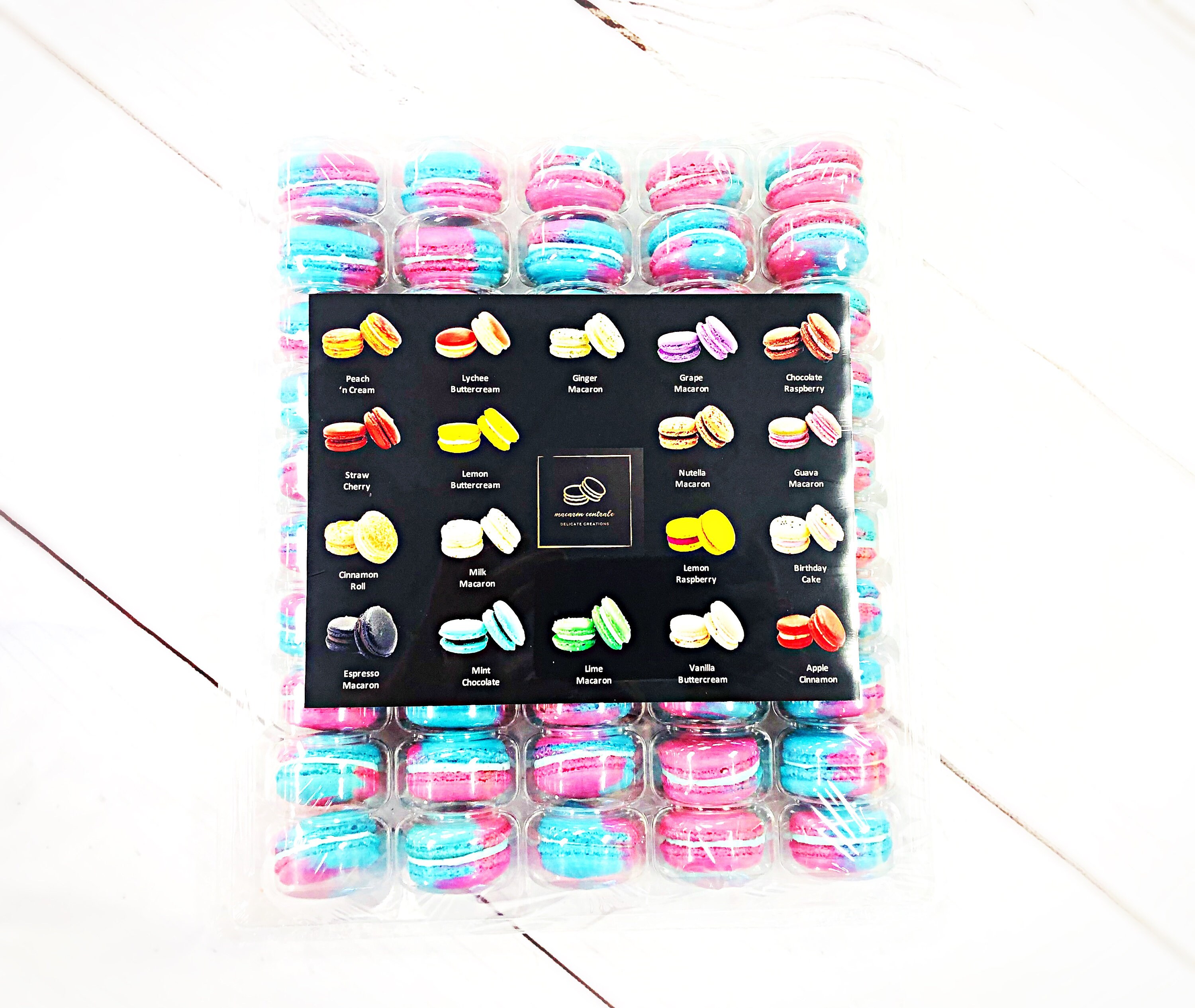 50 Pack Blue Raspberry French Macaron Value Pack - Etsy