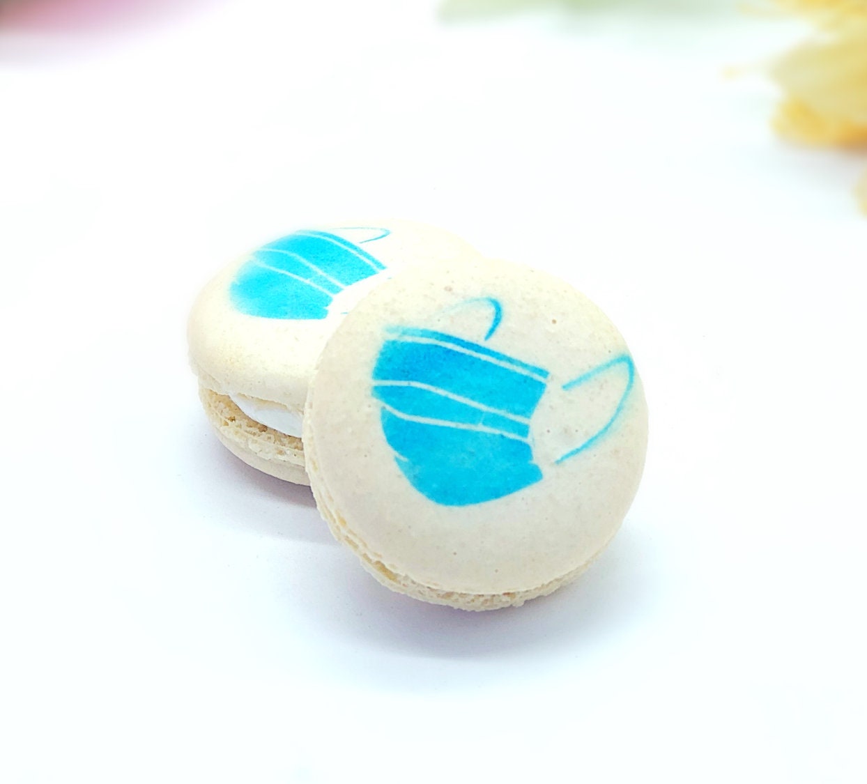 Novelty Macarons Edible Spray Paint face Mask | Etsy