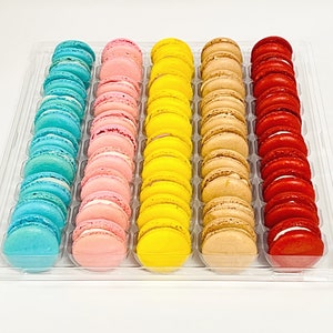50 Pack Assortment French Macarons | Customizable Gift Set - Etsy
