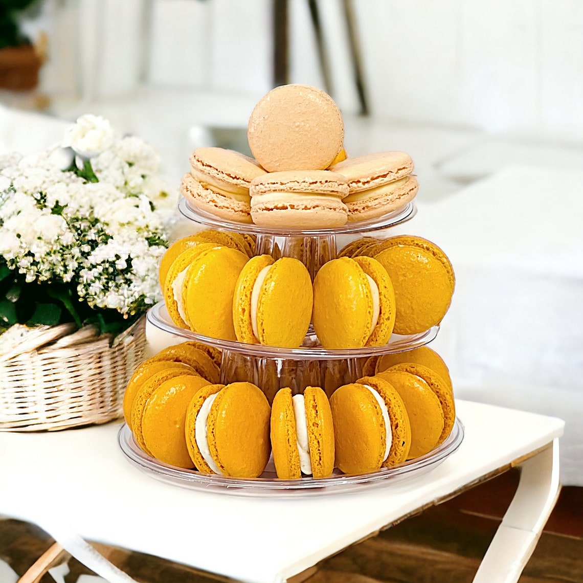Customizable Macaron Towers - Ideal for Weddings, Birthdays, Baby ...