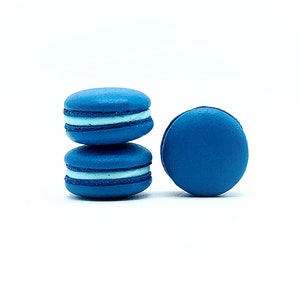 Blue Curacao Vegan Macarons Available in 4 & 12 Pack - Etsy