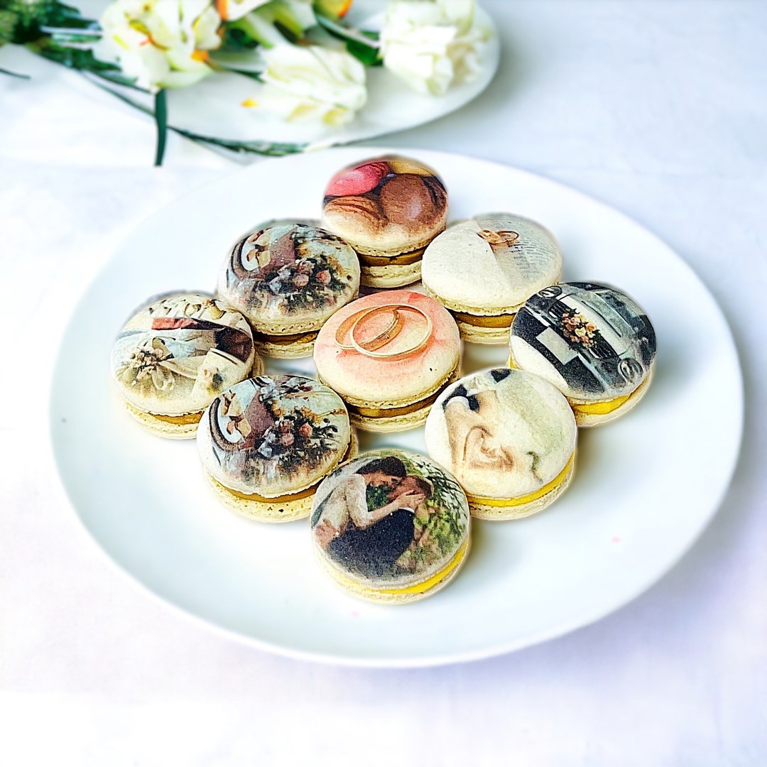 Custom Photo Macarons: Personalized Picture Dessert - Etsy