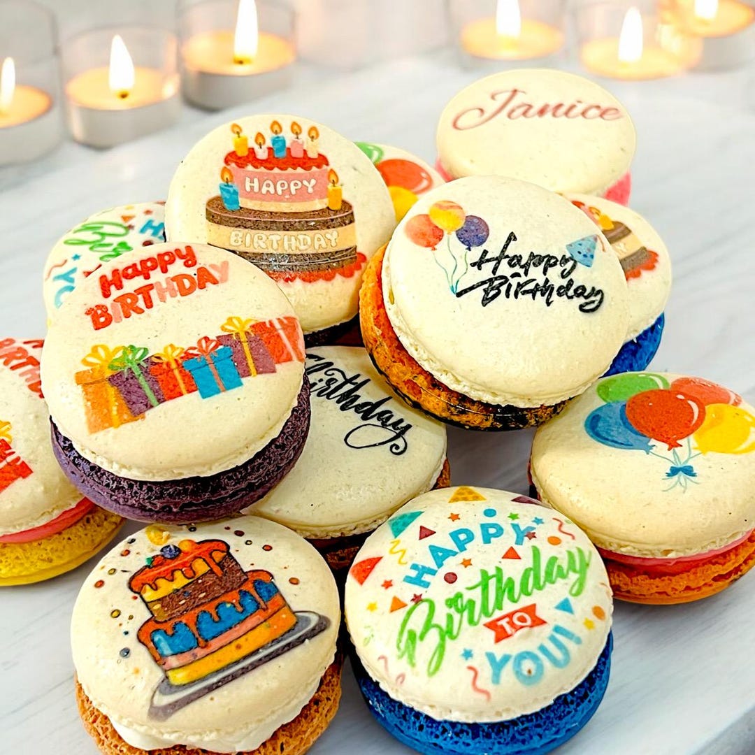 Elegant Birthday Gift Macaron Set for Her - Etsy