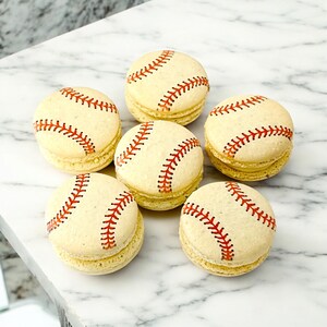 Customizable Baseball-themed French Macarons – Choose Your Flavor! - Etsy