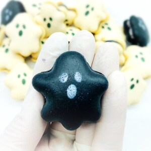 Dark Chocolate Buttercream Ghost Macarons | Available in 6, 12 or 24 ...