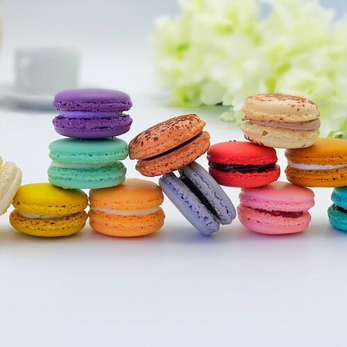 12 Pack Milk Tea Macarons Set Handmade & Free Shipping | Etsy
