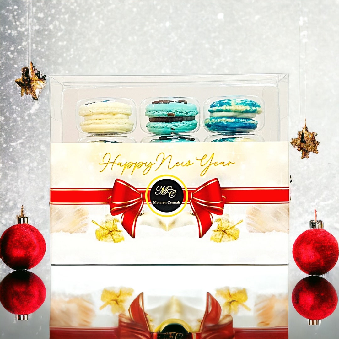 12 Pack Happy New Year Collection With Clear Gift Box Blue Perfect for ...