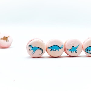 Dinosaur French Macaron Set: Jurassic Party Favors (12 Pack) - Etsy