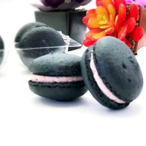 6 Pack Blue Raspberry French Macarons - Etsy