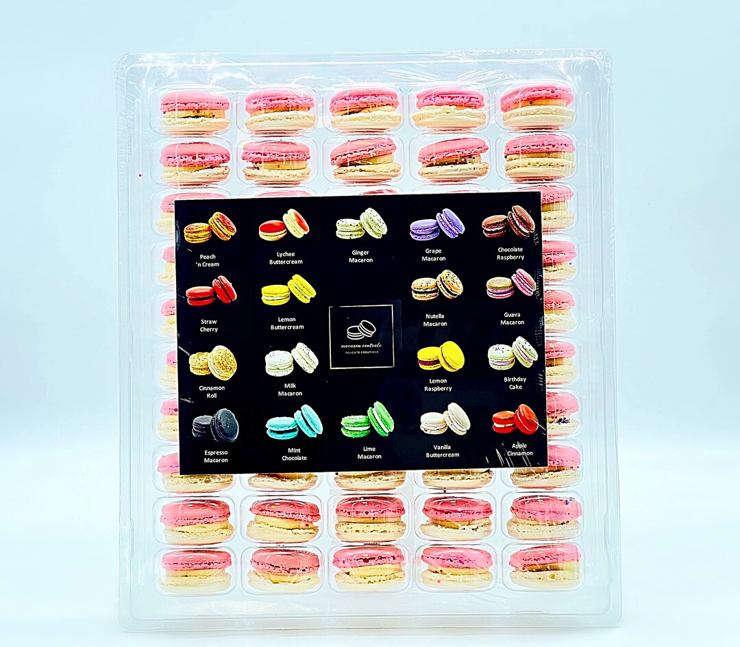 50 Pack Strawberry Sundae French Macaron Value Pack - Etsy
