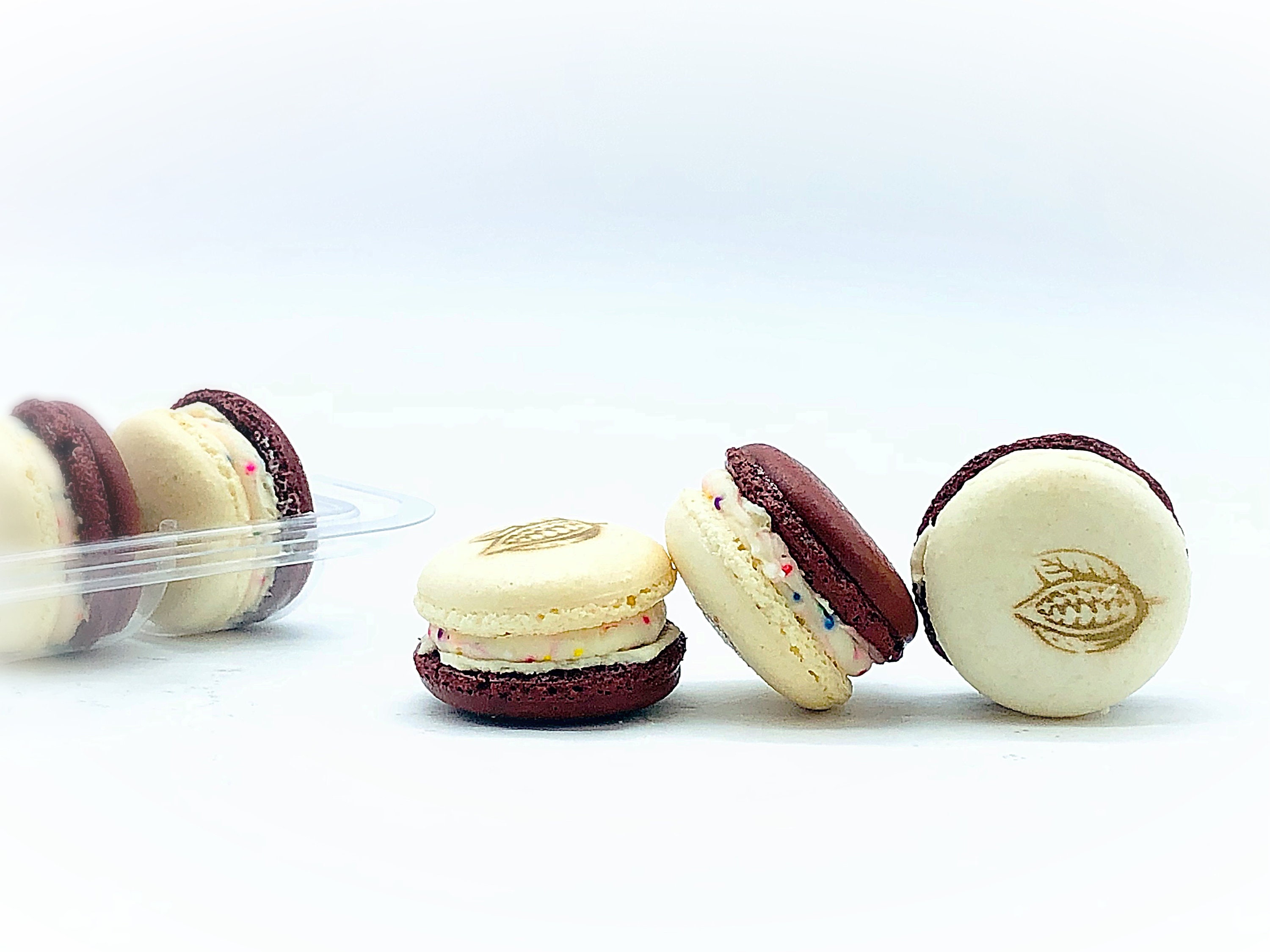 6 Pack Chocolate Sundae French Macarons - Etsy