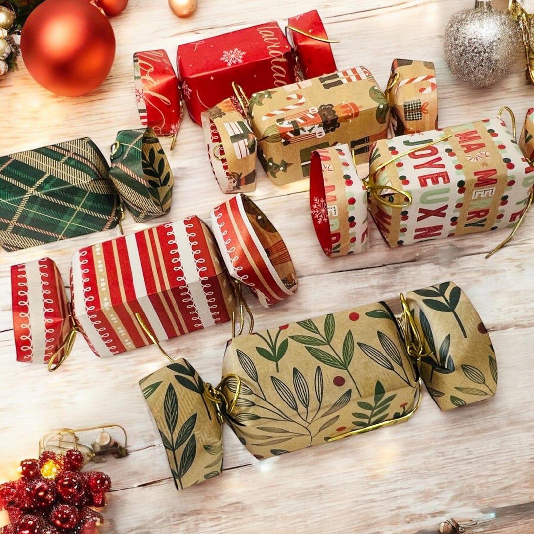 Rustic Holiday Candy Wrap Macaron Set - 6 Designs, Choose Your Flavors ...