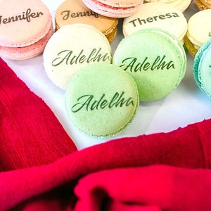 Personalized Monogram Macarons: Design Your Own Sweet Delights! - Etsy