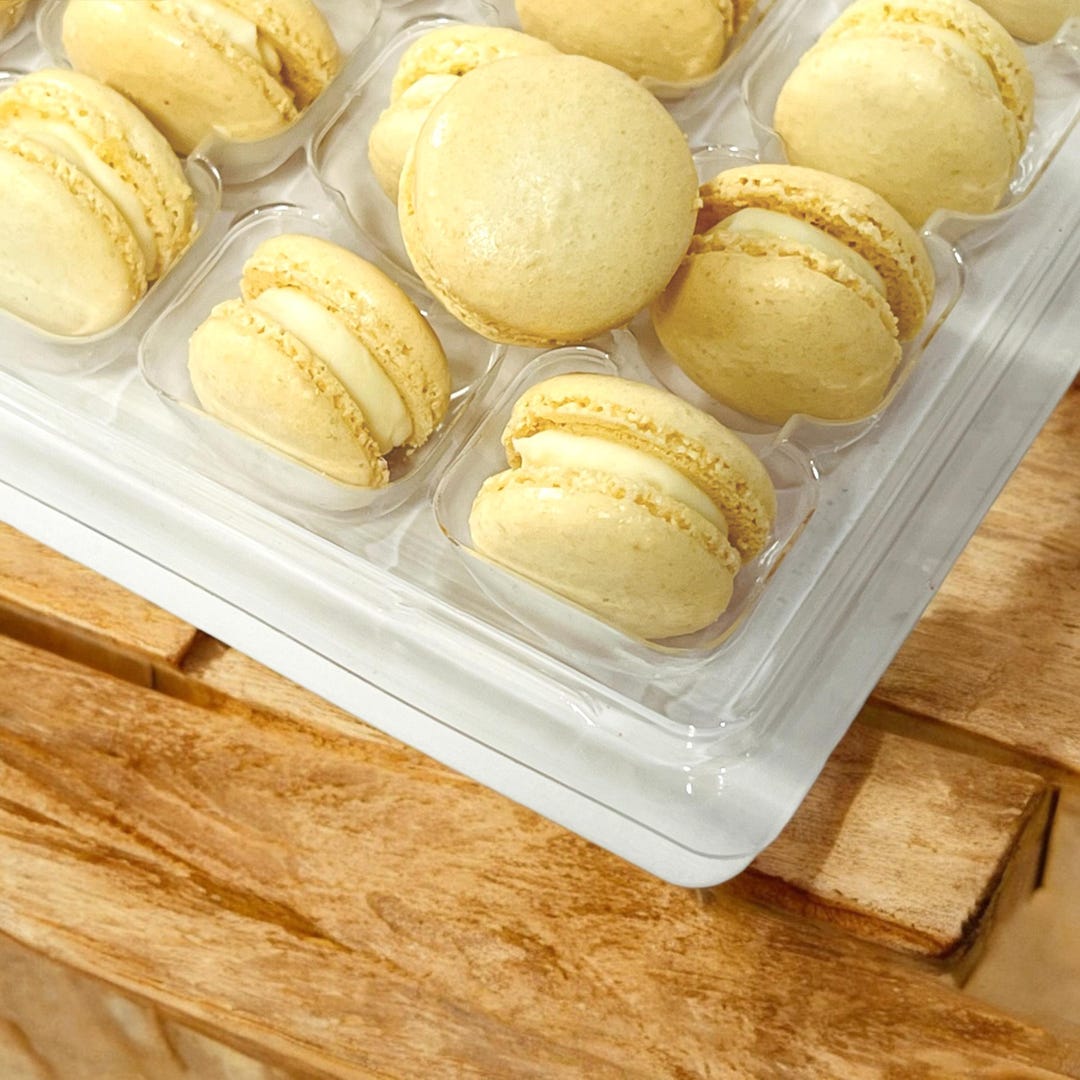 Vanilla Mini Macarons: Gourmet Dessert Topping (16 or 49) - Etsy