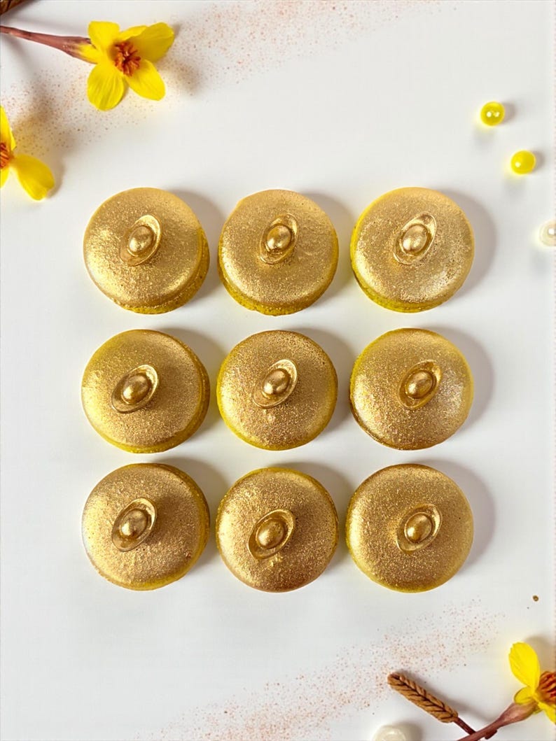 Golden Fortune Macarons | Luxury Gold Ingot French Macarons for ...