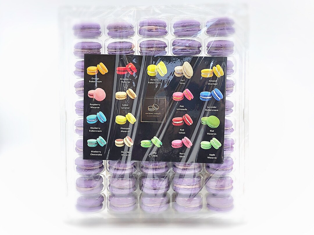 50 Pack Grape French Macaron Value Pack - Etsy