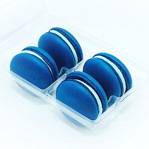 Blue Curacao Vegan Macarons | Available in 4 & 12 Pack| - Etsy