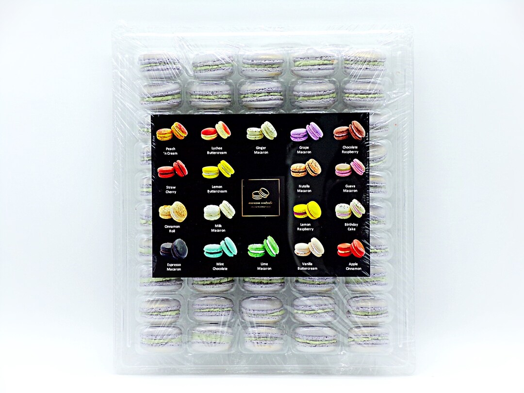 50 Pack Venus (english Toffee Buttercream) French Macaron Value Pack - Etsy