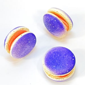 6 Pack Zesty Orange Grape French Macarons - Etsy