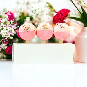 Strawberry French Macaron Cake Pop | Available in 12 & 24 - Etsy
