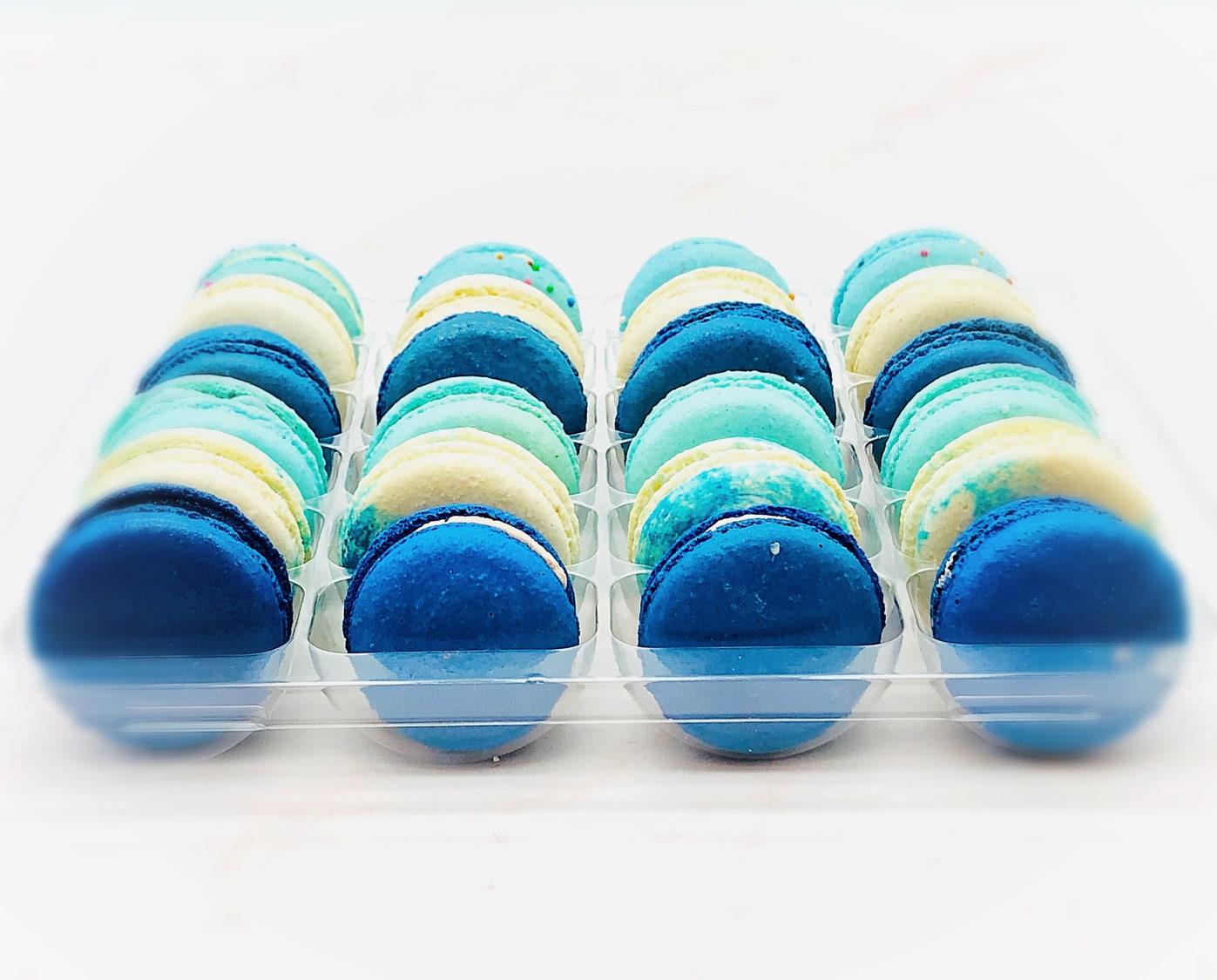 24 Pack Assorted Macaron, the Blue Set | Great for Any Party ...