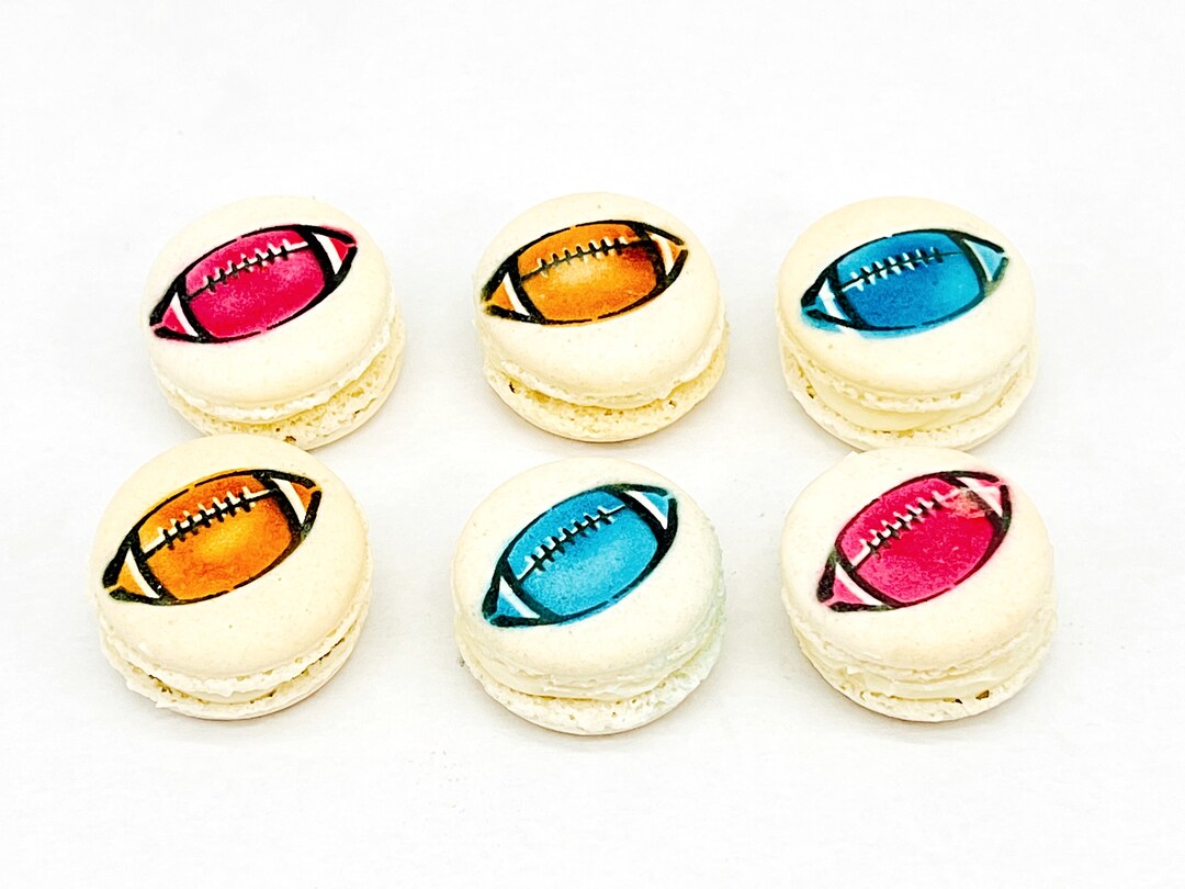 American Football French Macarons Available in 12 and 24 Pack - Etsy