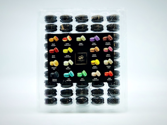 50 Pack Dark Chocolate French Macaron Value Pack | Etsy