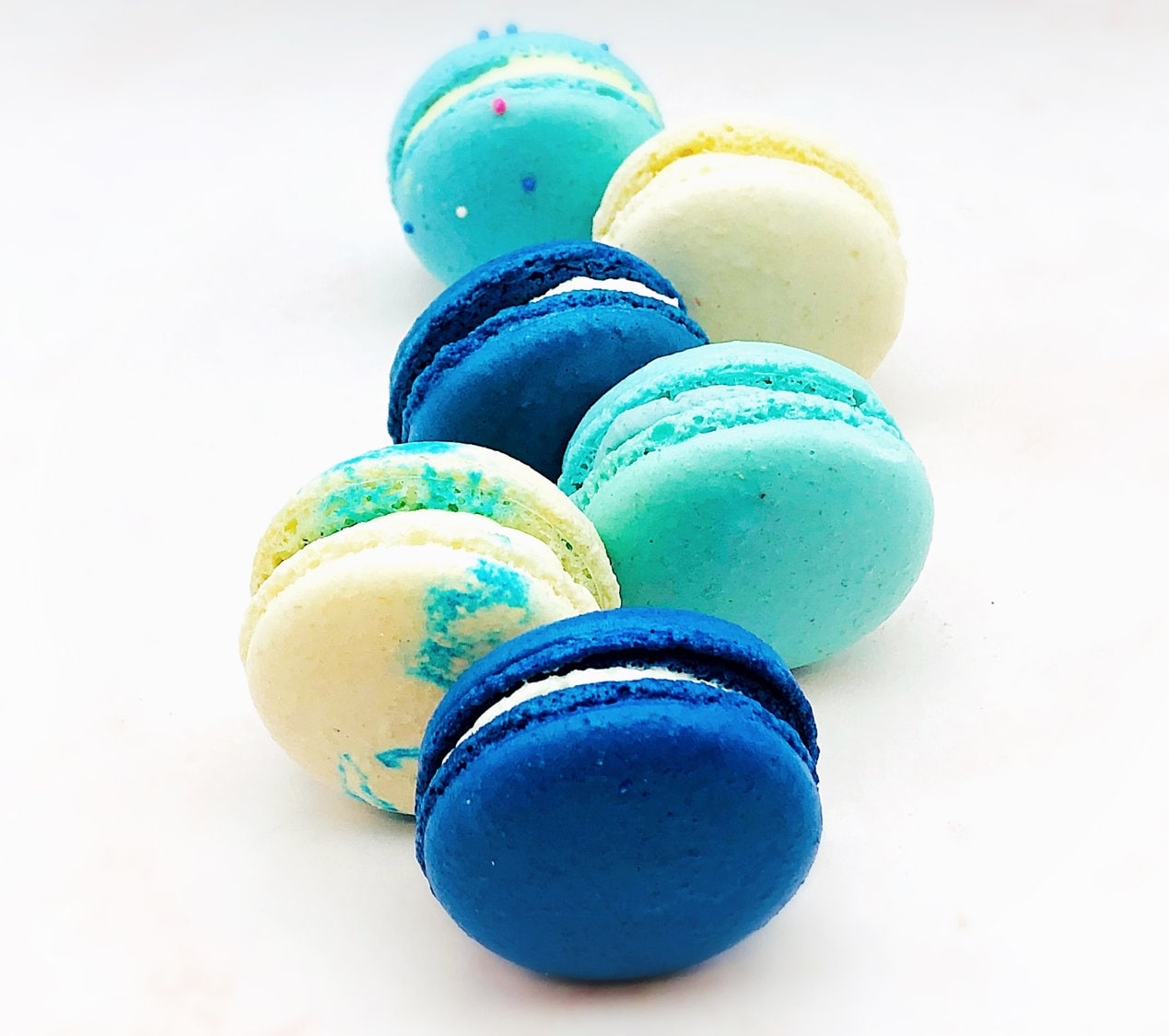 24 Pack Assorted Macaron, the Blue Set | Great for Any Party ...